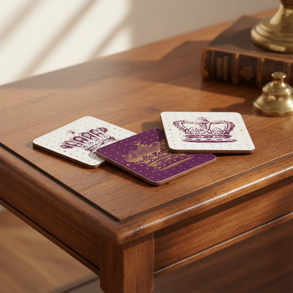 Crowns Coasters Set of 4 – The Shop at King's College, Cambridge
