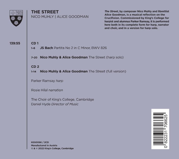 The Street - Nico Muhly | Alice Goodman – The Shop at King's College ...