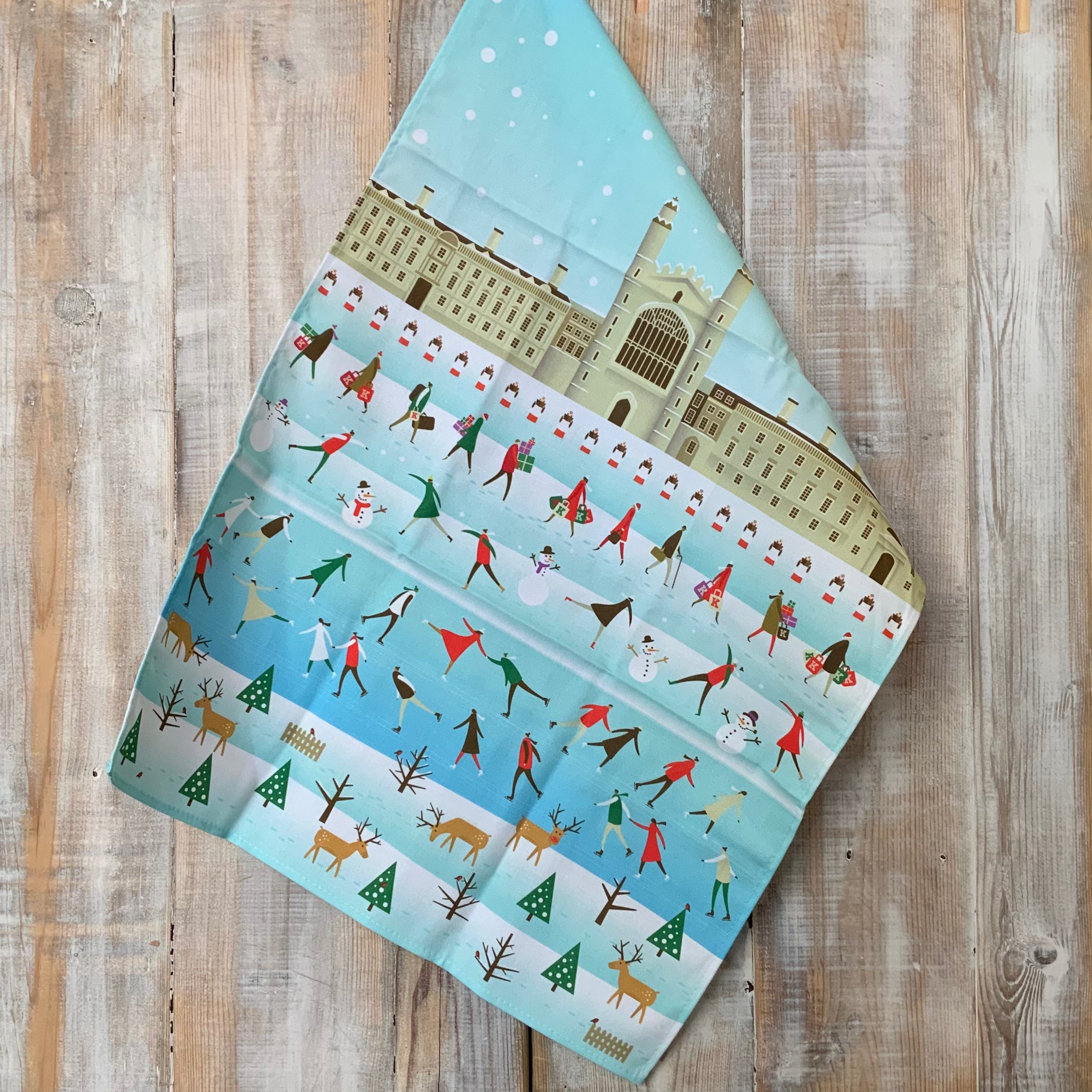 King's Life Winter Tea Towel – The Shop at King's College, Cambridge